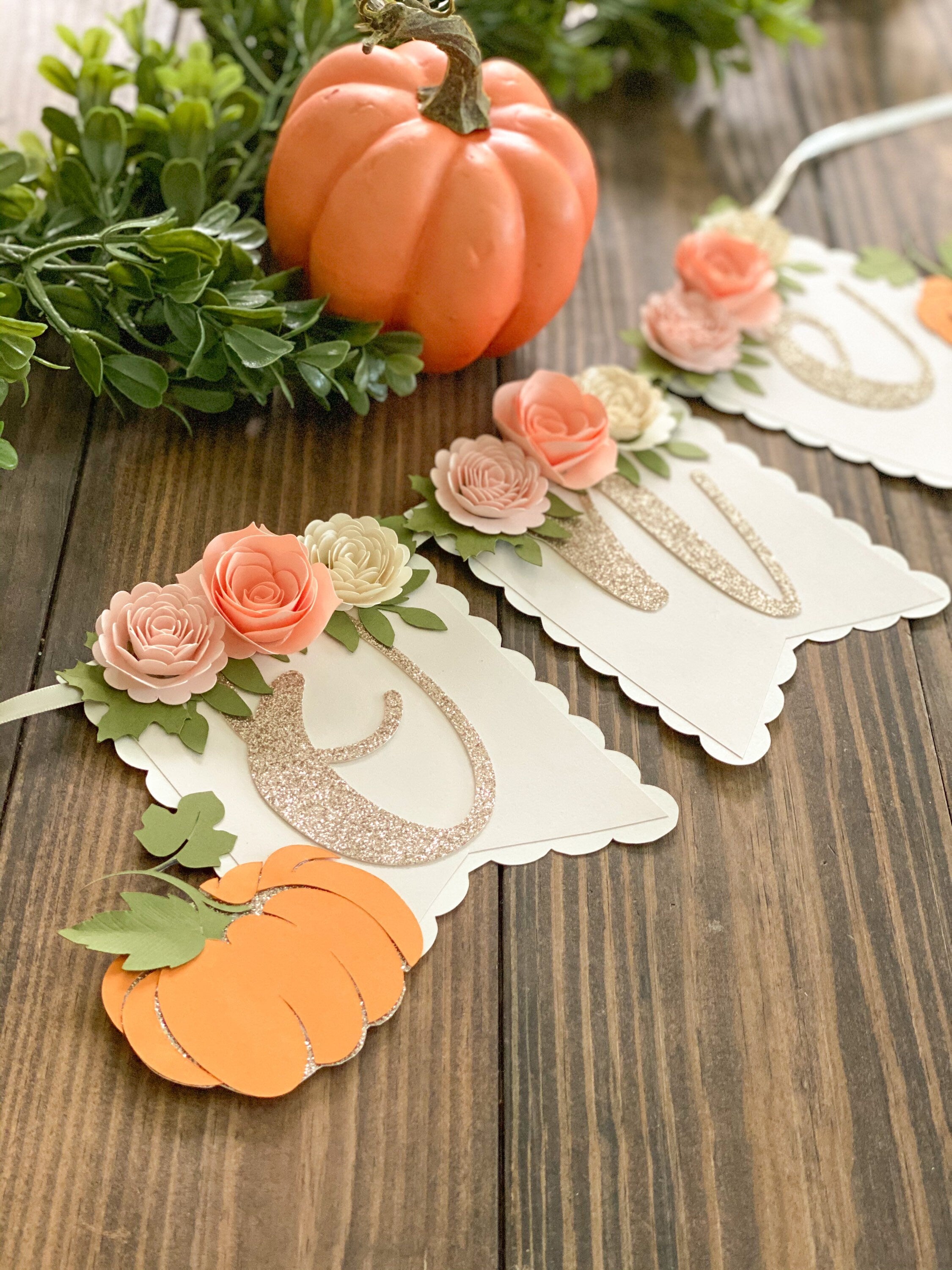 My little pumpkin party, fall pumpkin banner, pumpkin high chair banne ...