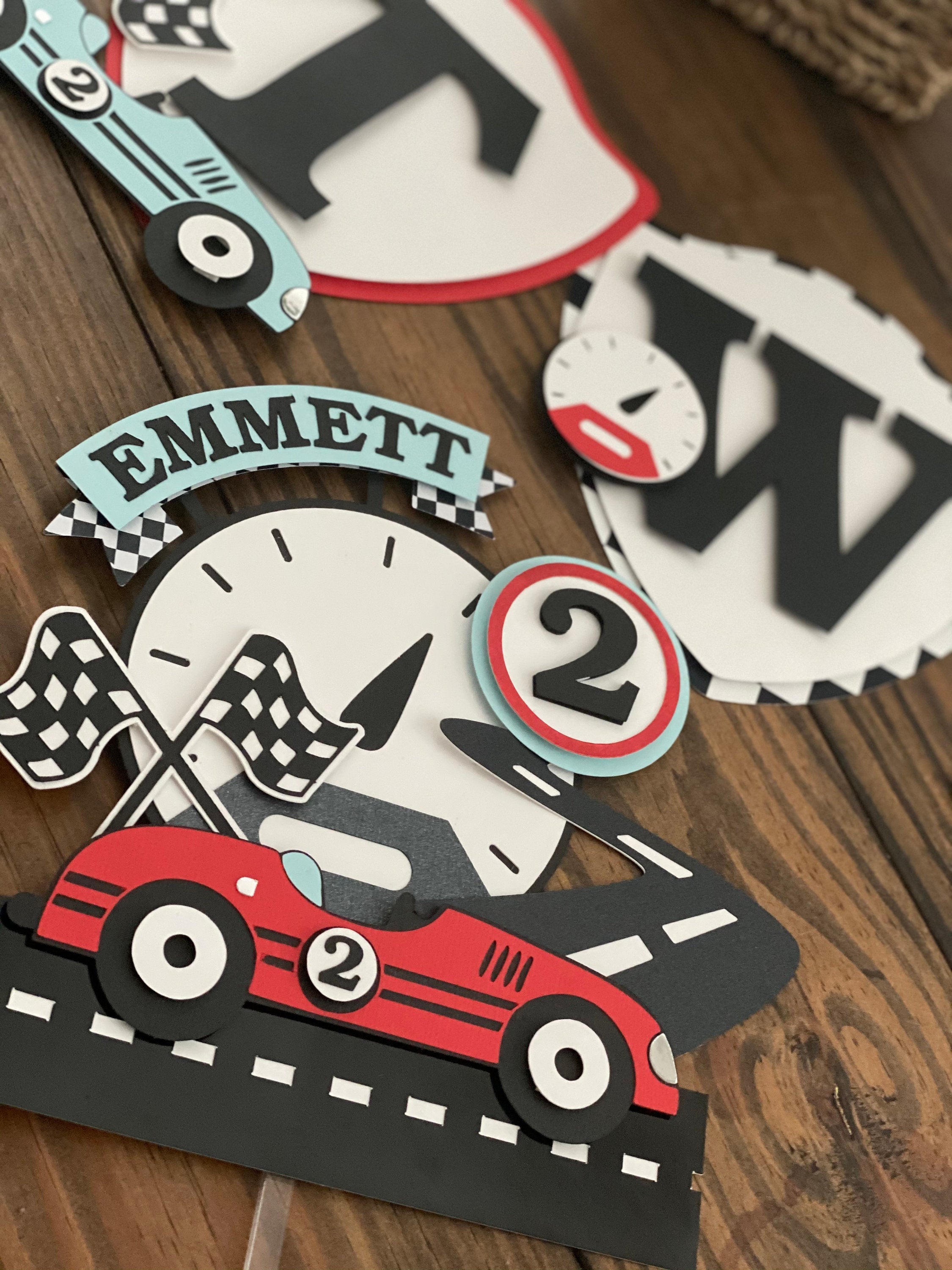 Vintage race car first birthday, race car banner, vintage race car dec ...
